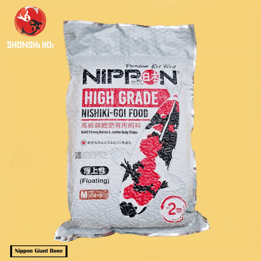 Pelet Ikan Koi Nippon Nishiki Goi Food Giant Bone Original Pack 2 KG ...